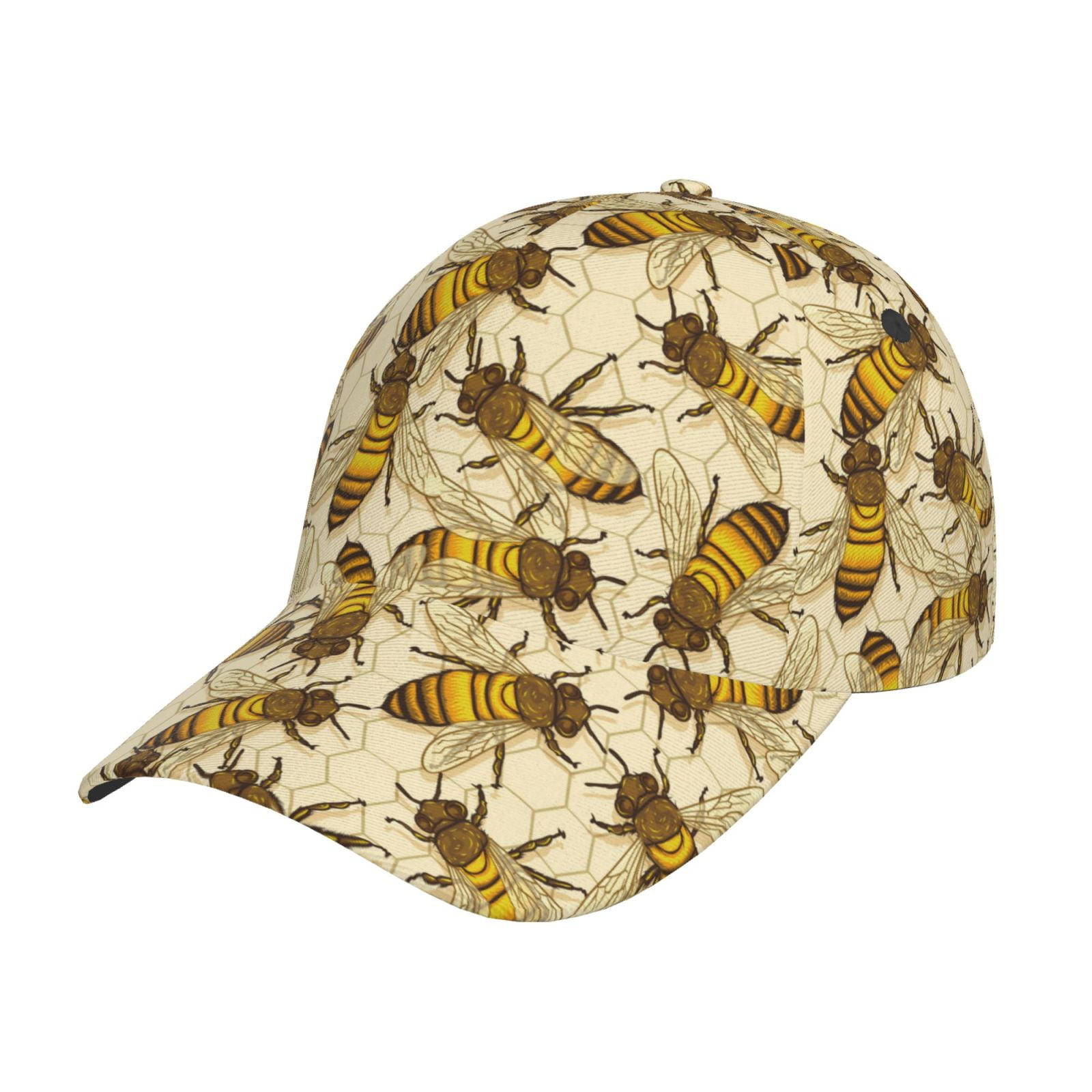 Baseball Cap - vintage honey bees honeycomb Hats for Men Women Low ...