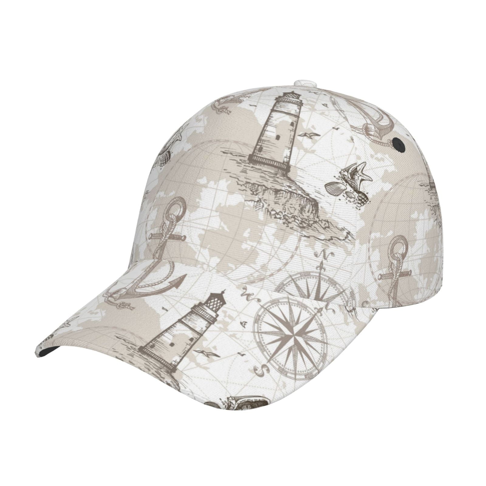 Baseball Cap - vintage starfish lighthouse anchor Hats for Men Women ...
