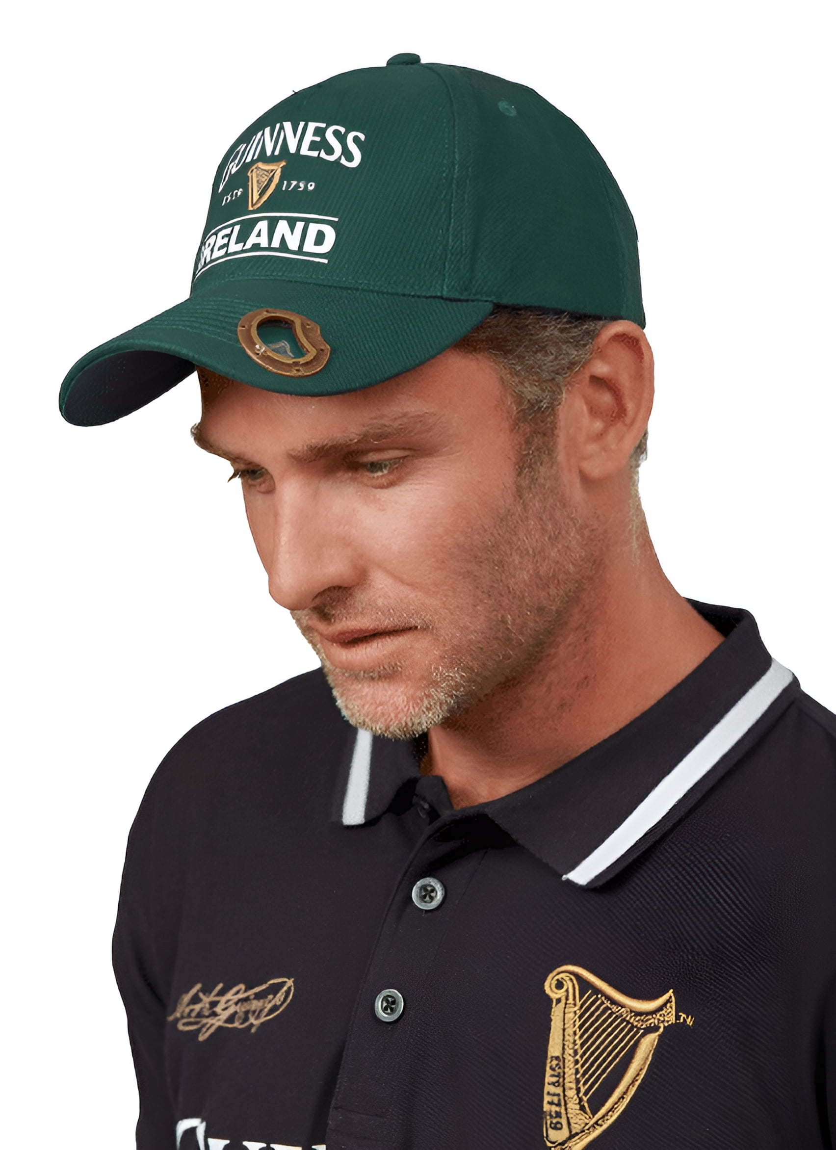 Baseball Cap with Bottle Opener Fitted Snap Bottle Green Color by ...