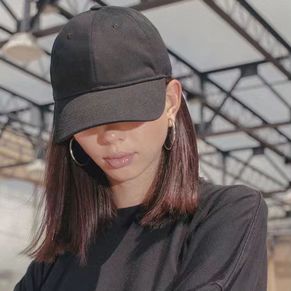 Baseball Cap with Hair Extensions Lightweight Waterproof Adjustable Wig ...