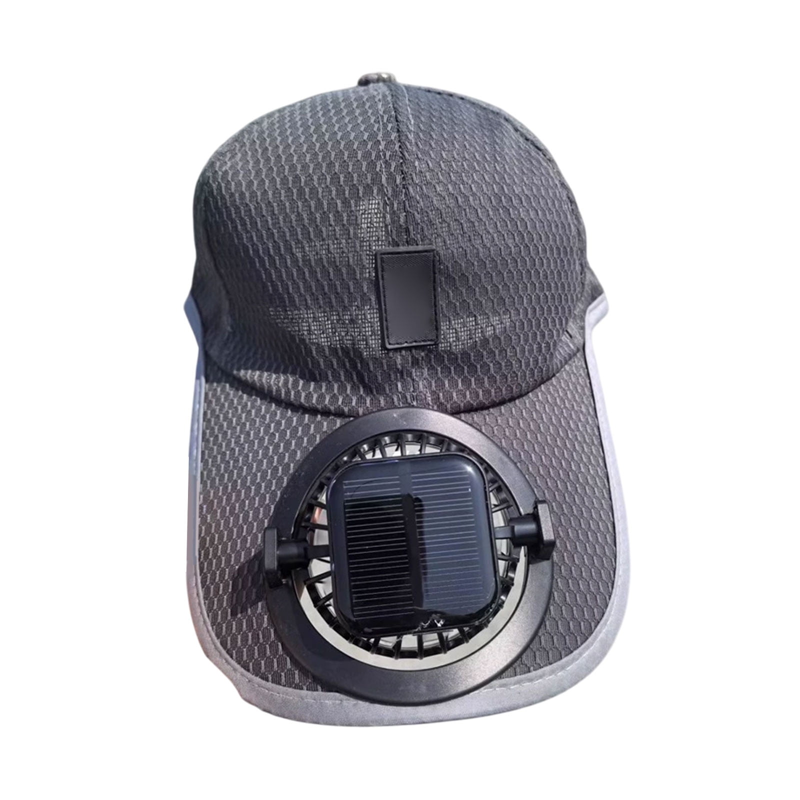 Baseball Cap with Solar Fan Golf Hat Mesh Baseball Cap Summer UV ...