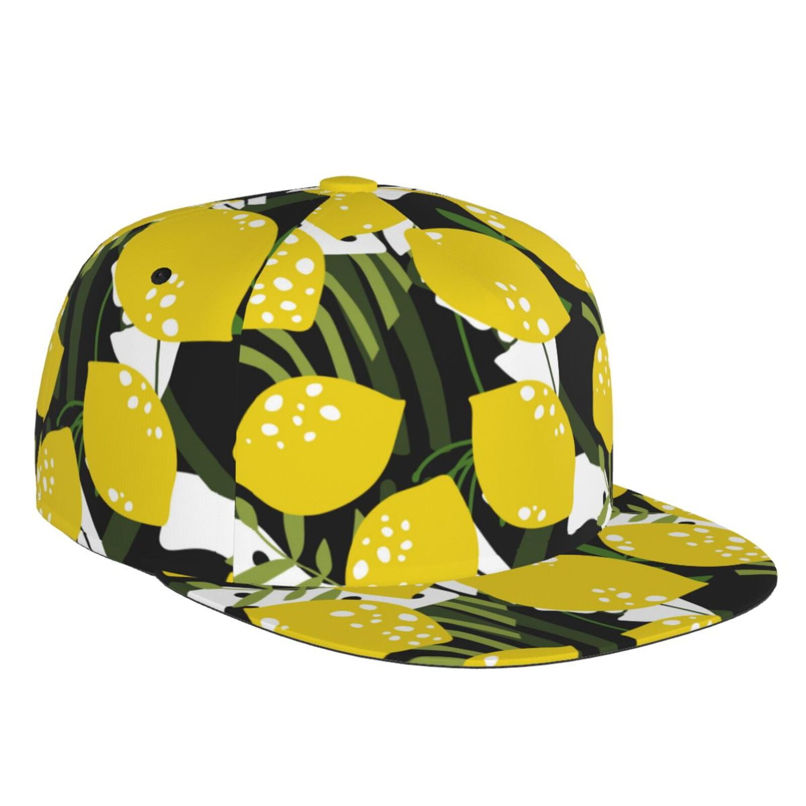 Baseball Cap yellow Lemon tree Flat Brim Hats for Men and Women ...