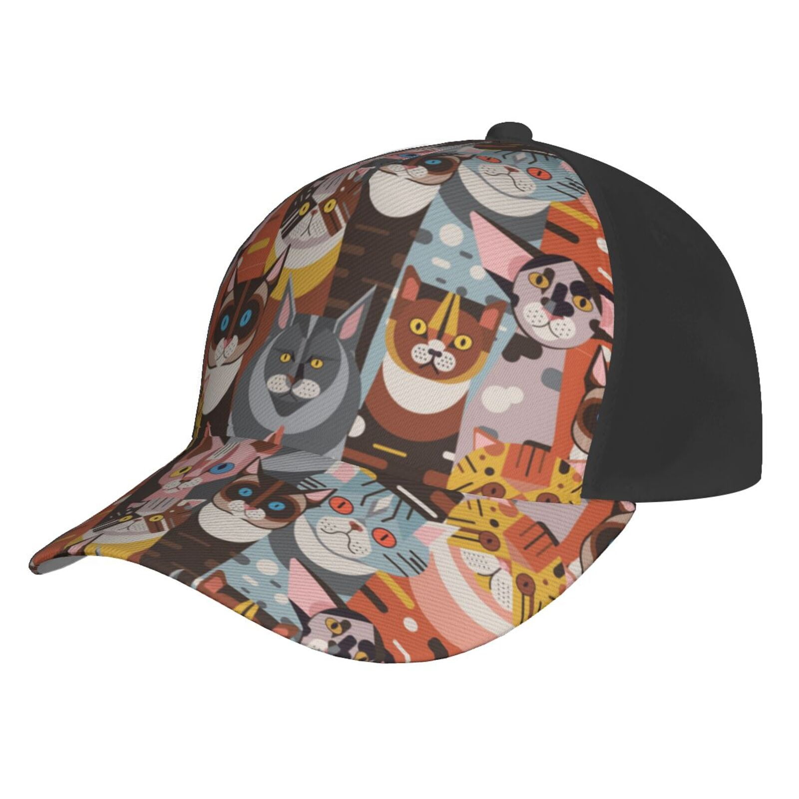 Baseball Caps Adjustable Outdoor 3D Dad Casual Hat Snapback , Cats In ...