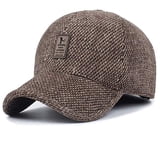 Baseball Caps Base Outdoor Winter Earflap Cap for Men Running Style ...