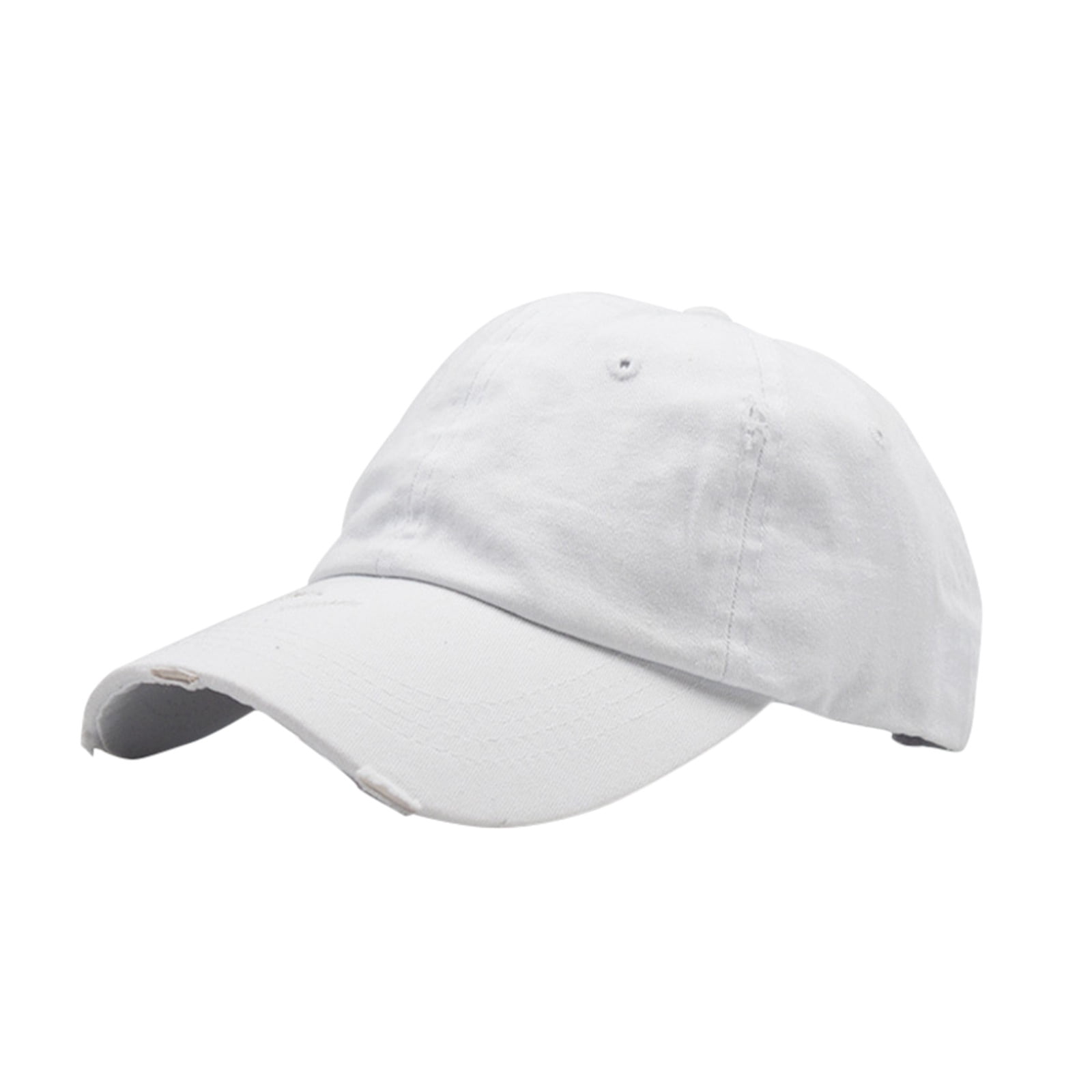 Baseball Caps Base Sports Hat with Ponytail Hole Curved Brim for Spring ...