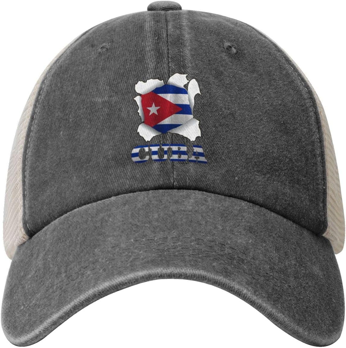 Baseball Caps Cuba Cuban Flag Wall Hat Cap Adjustable Fitted Hat Black ...