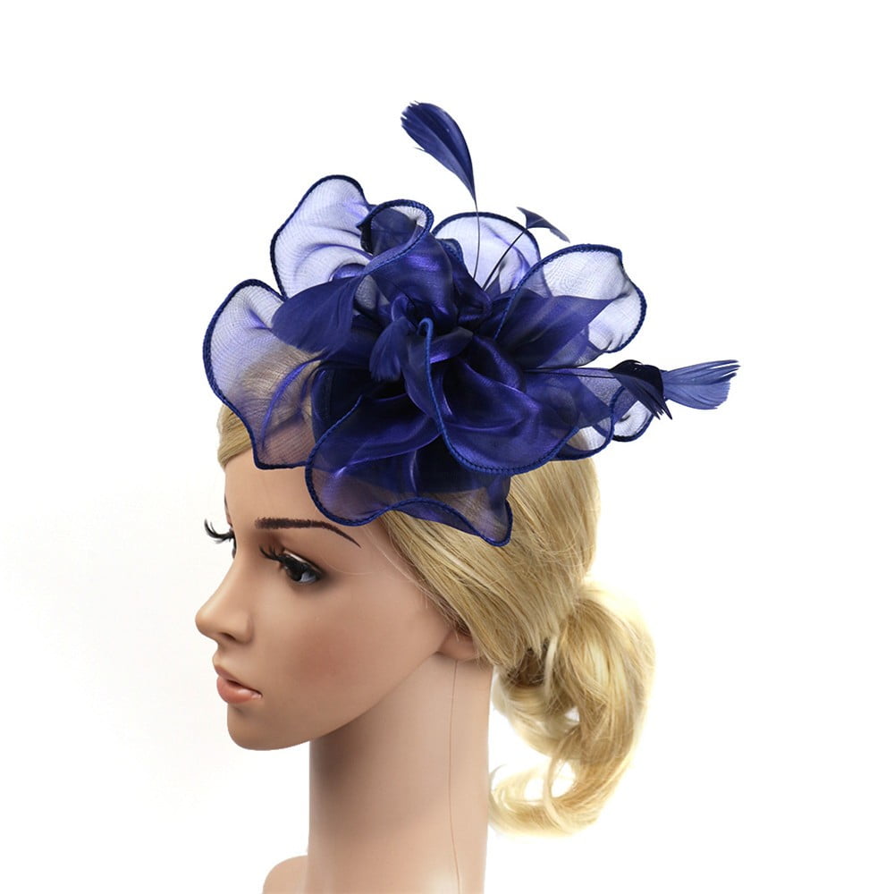Baseball Caps Fashion Wedding Fascinator Penny Ribbons Feathers Party ...