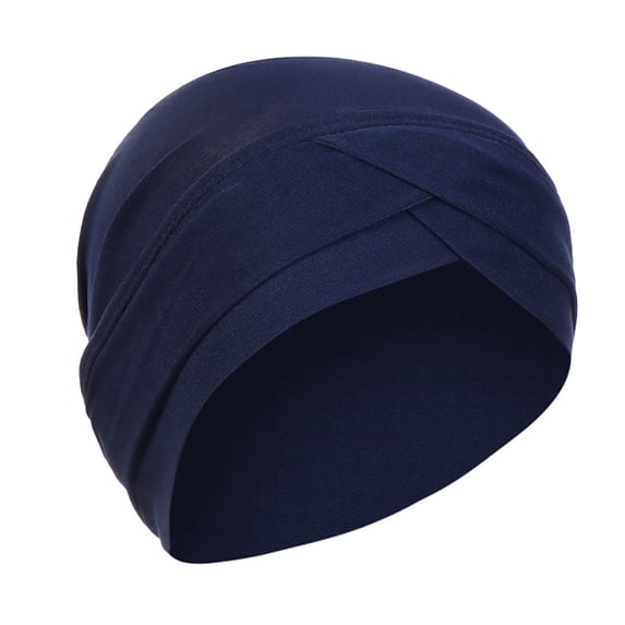 Baseball Caps Hat Turban Scarf Women Solid Cap Ruffle Wrap Functional ...