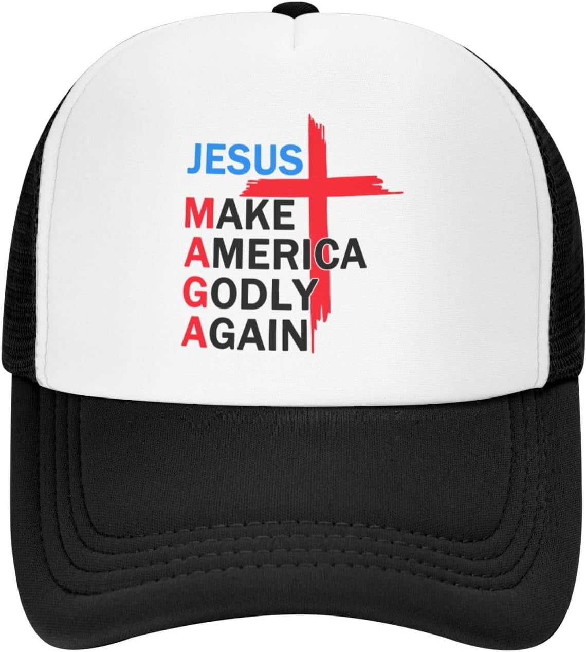 Baseball Caps Jesus for Hiking Hat Make America Godly Again Mesh Ball ...