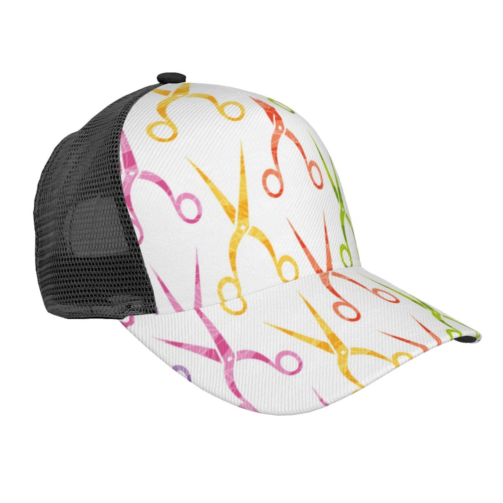 Baseball Caps Mesh Dad Snapback Outdoor Hats for Men Women, Scissors ...