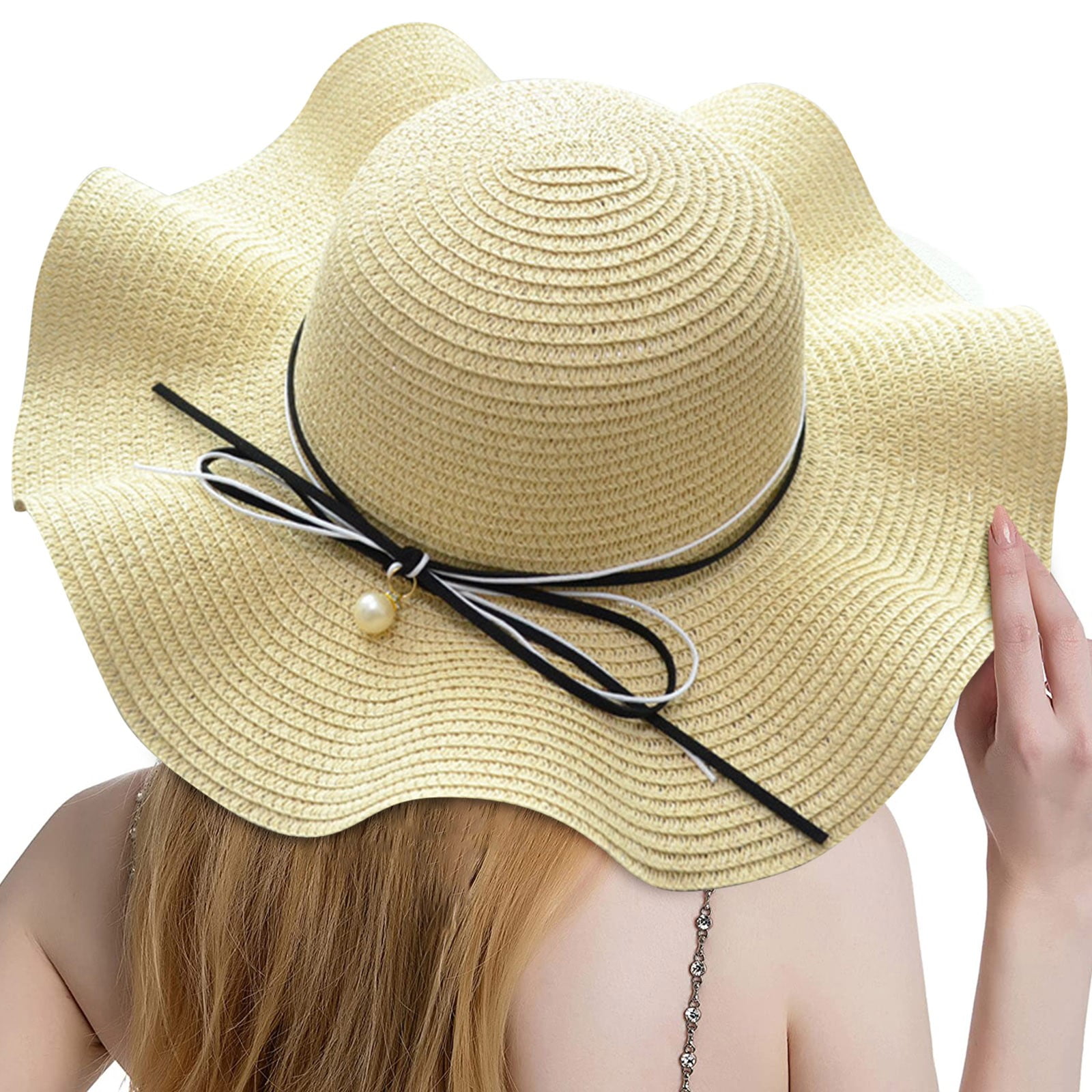 Baseball Caps Outdoor Sun Hats Cowboy Women Summer Wide Straw Hat Beach ...