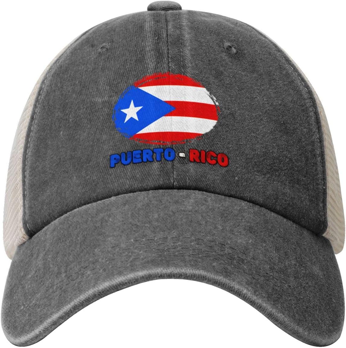 Baseball Caps Puerto Rico Flag Circle Hat Cap Adjustable Fitted Hat ...