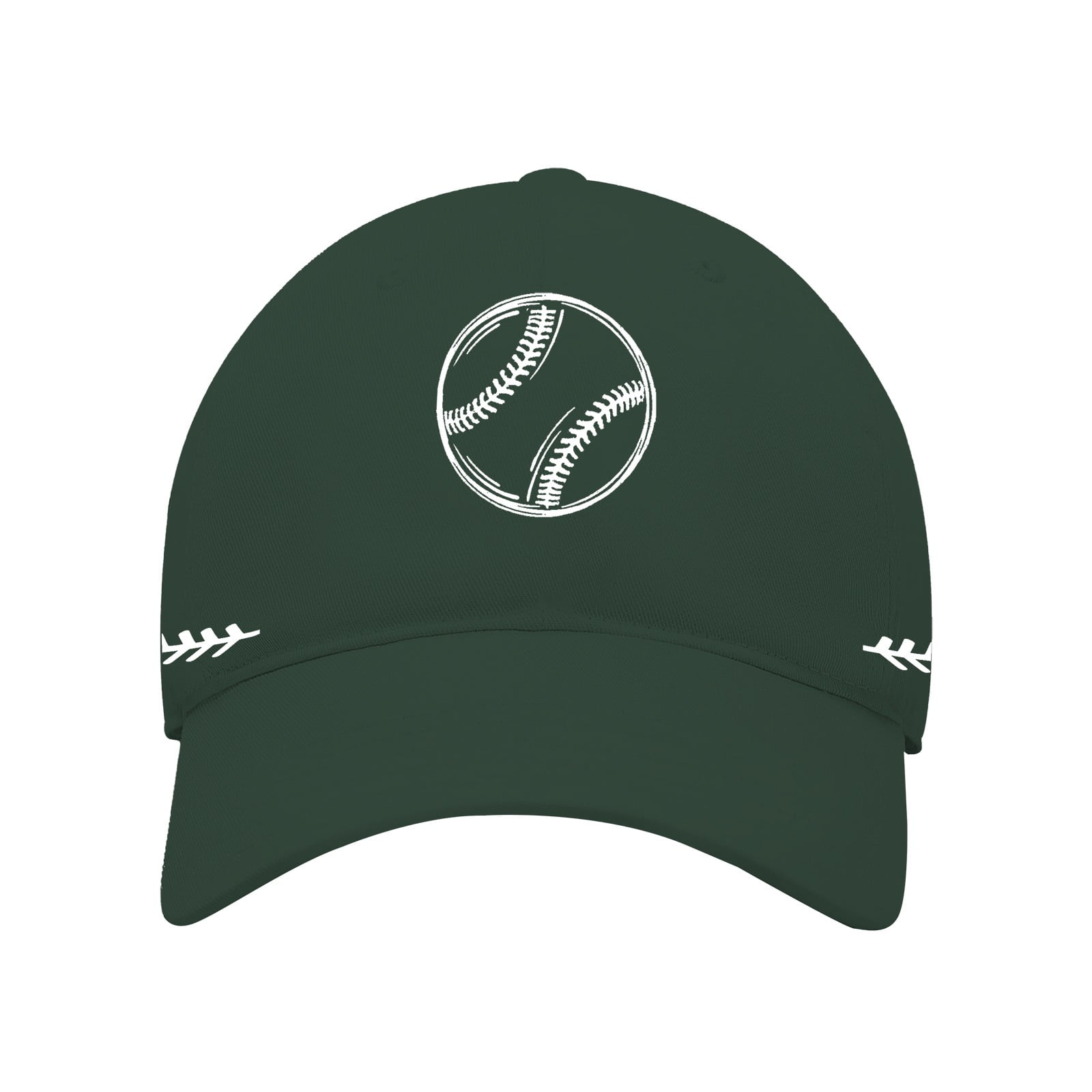 Baseball Caps Washed Baseball Pattern With Printed Baseball Caps On ...