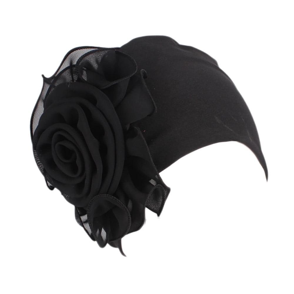 Baseball Caps for Women Cap Hat Turban Pile Flowers Big Ladies Baseball ...