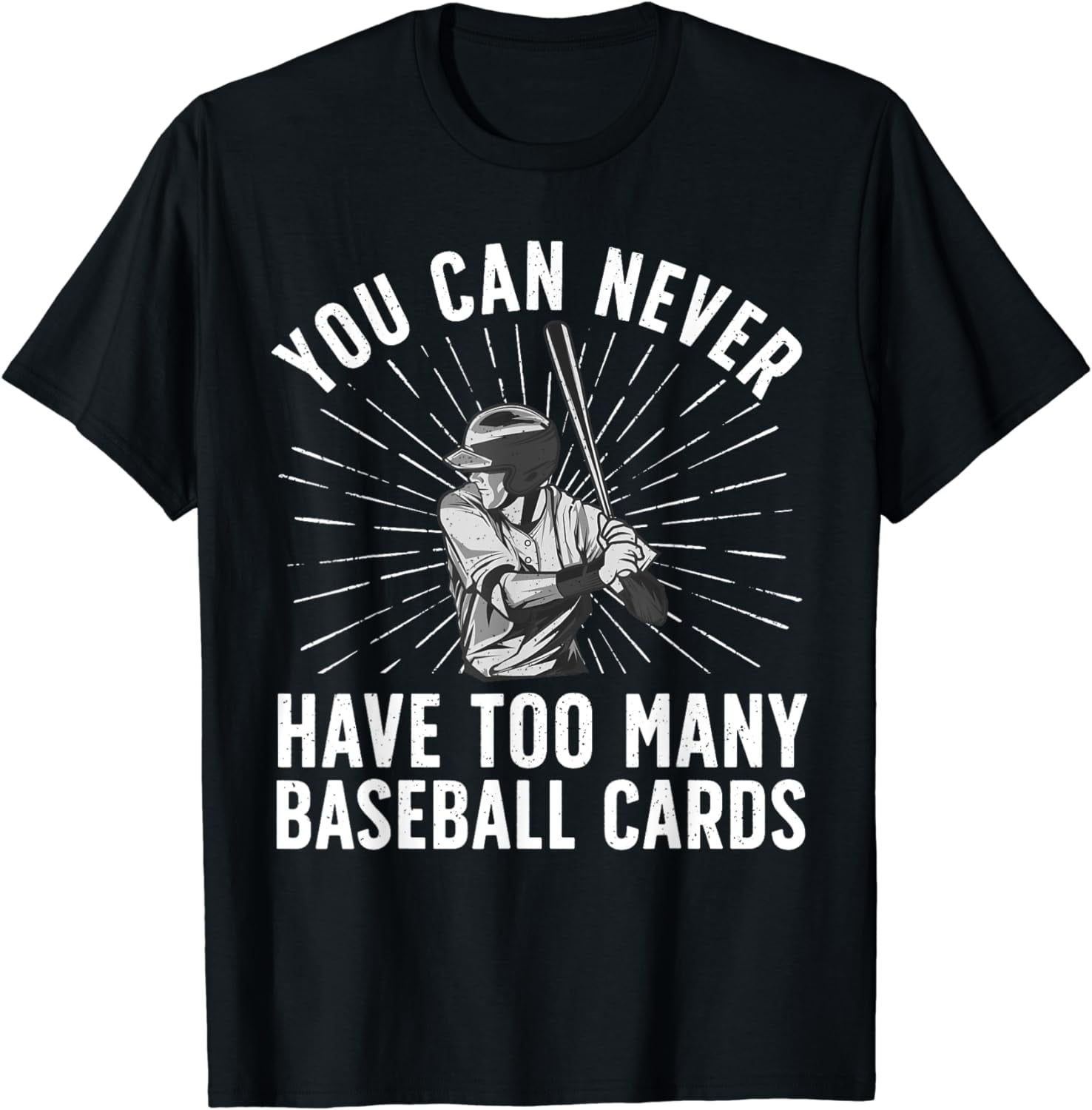 Baseball Card Art For Men Women Baseball Card Collecting T-Shirt ...