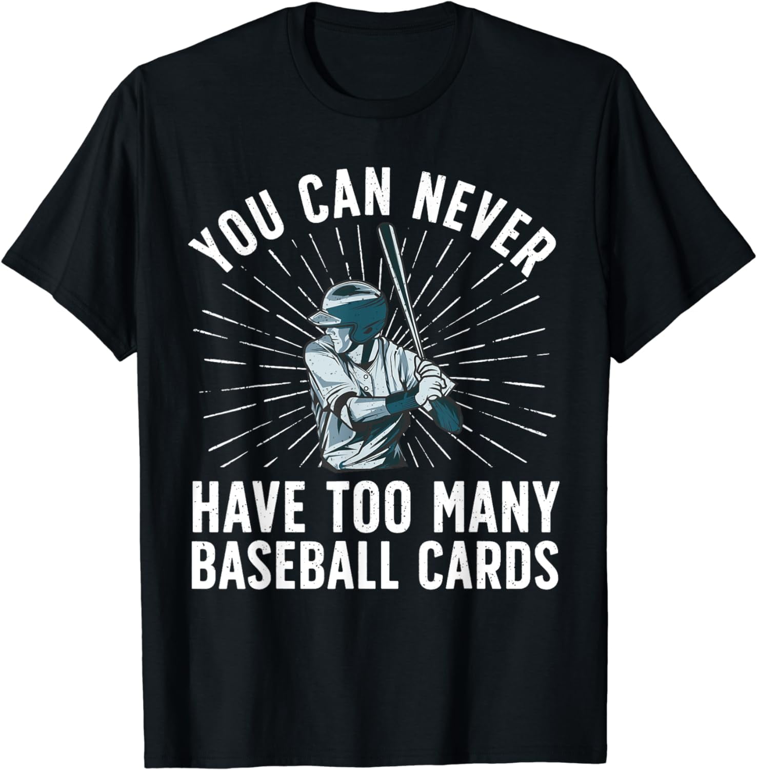 Baseball Card Art For Men Women Baseball Card Collecting T-Shirt ...