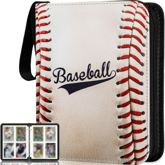 Baseball Card Binder,Sports Trading Card with Sleeves Holder Album,400 ...