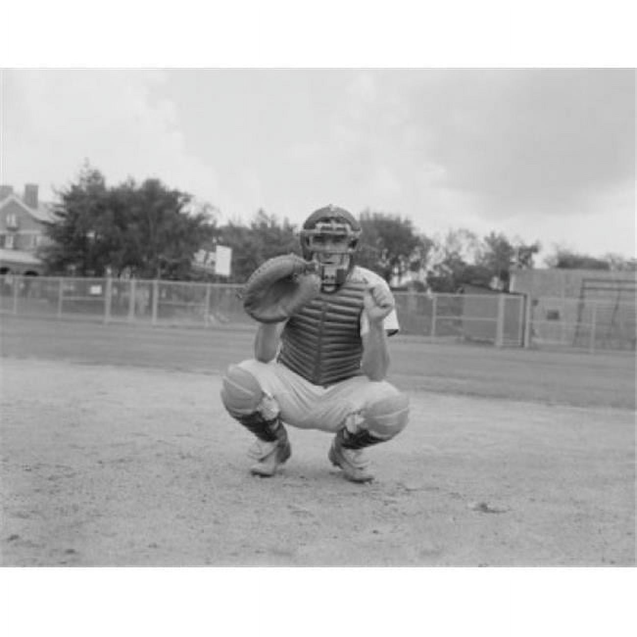 Baseball Catcher Poster Print - 18 x 24 in. - Walmart.com