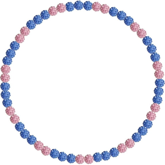 Baseball Chain Beaded Necklace, 16/18/20'' Ice Collection Diamond Bling ...