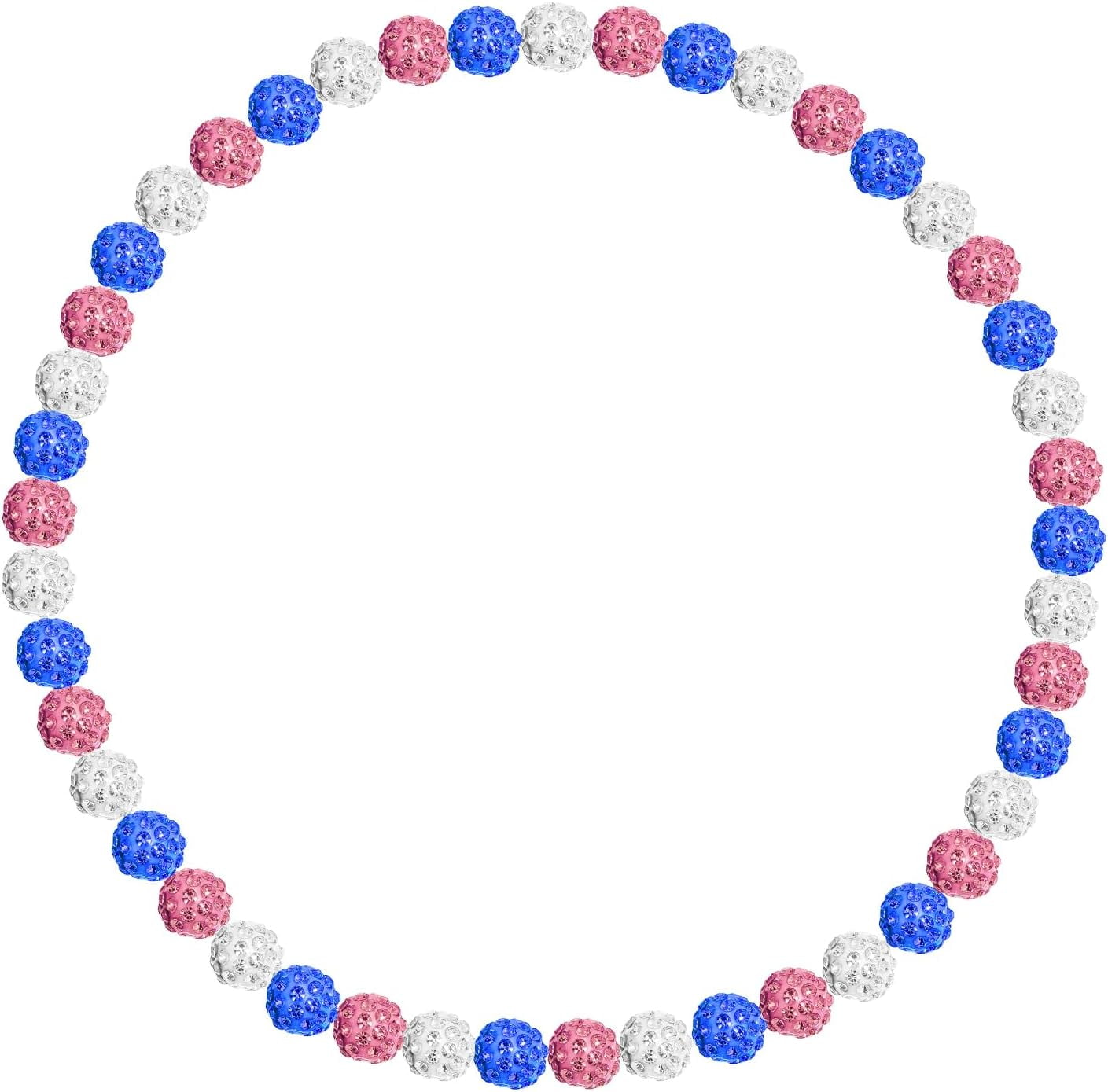 Baseball Chain Beaded Necklace, 16/18/20'' Ice Collection Diamond Bling ...