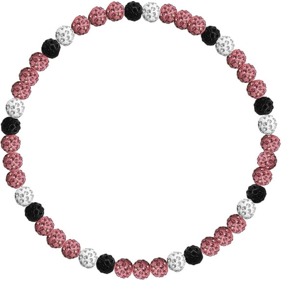 Baseball Chain Beaded Necklace, 16/18/20'' Ice Collection Diamond Bling ...