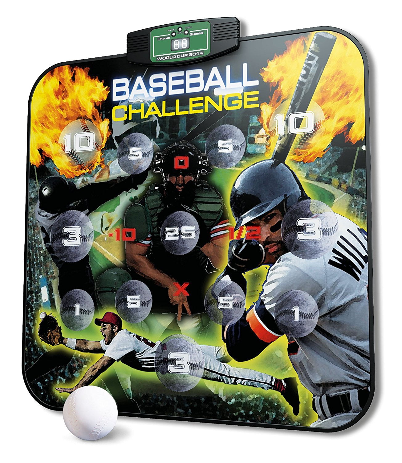 Diggin Active Baseball Challenge Indoor Game with Electronic Scoreboard ...