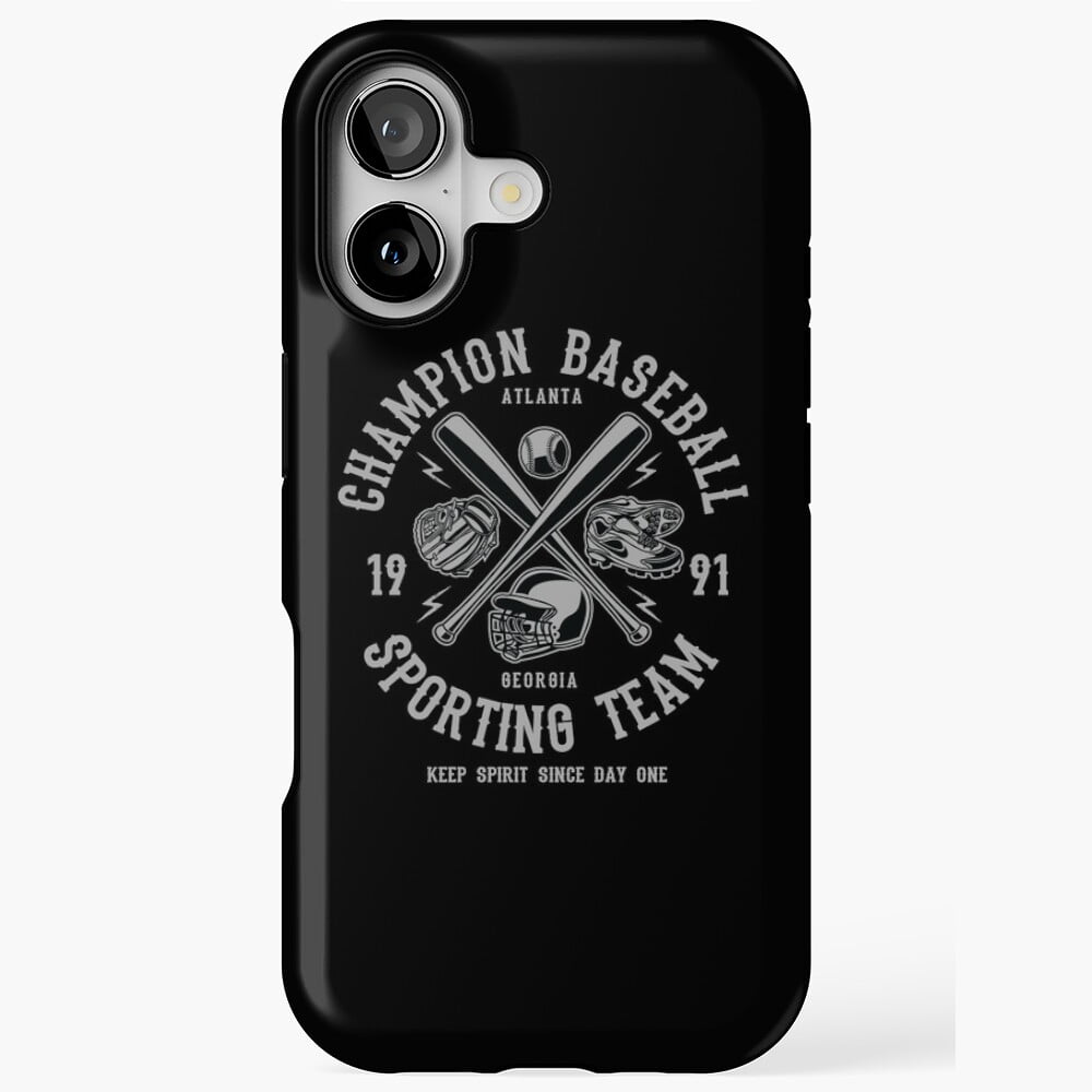 Baseball Champion Player Gift Design Phone Case with iPhone 17 to 11 ...