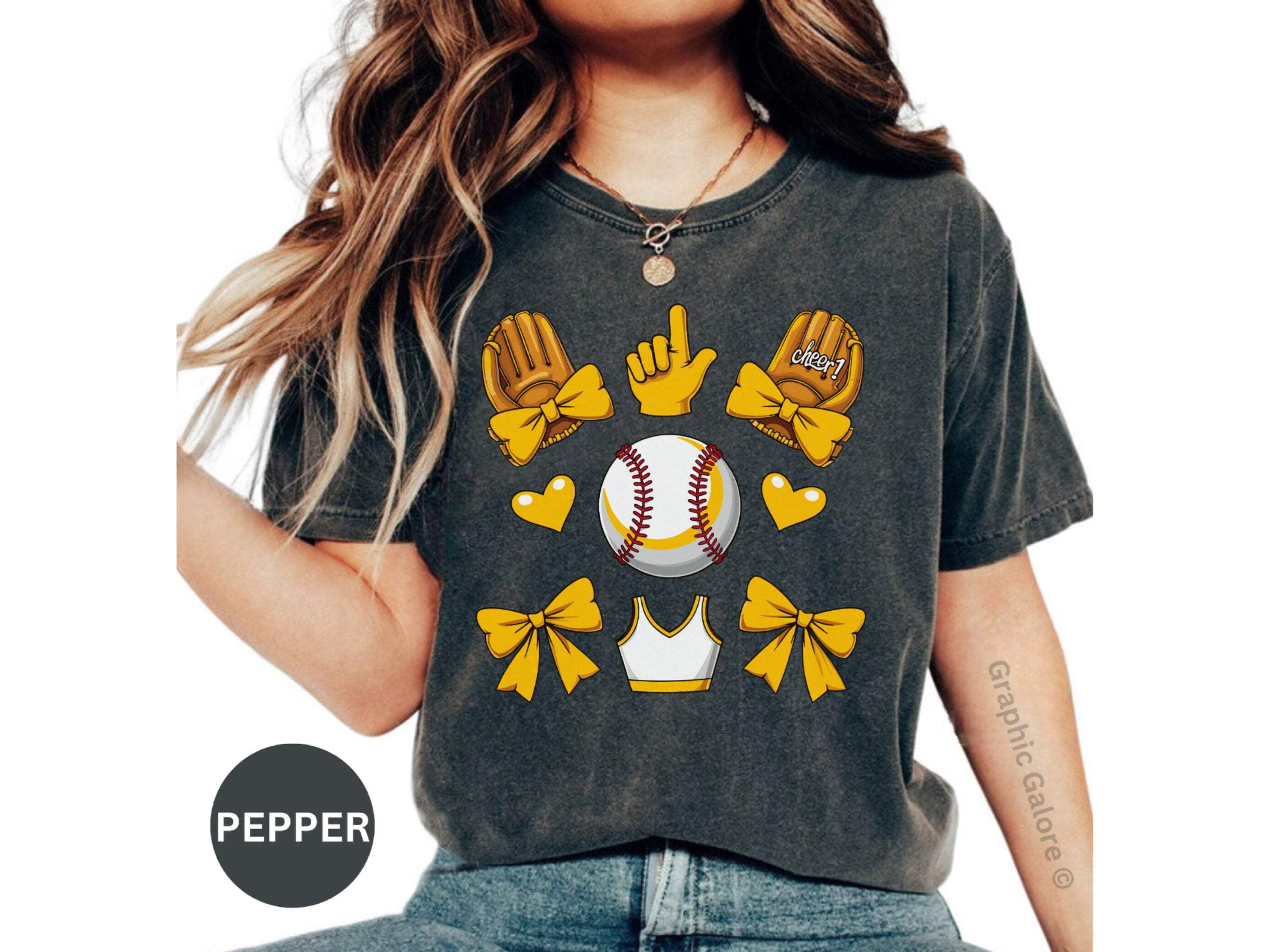 Baseball Cheer Shirt, Coquette Baseball Shirt, Womens Baseball Tshirts ...