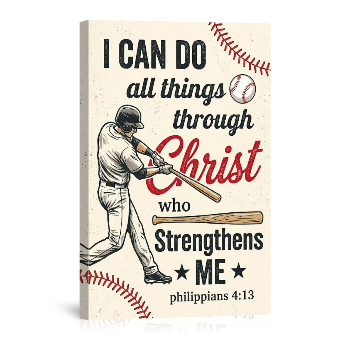 Baseball Christian Philippians 4 13 Bible Verse I Can Do All Things ...