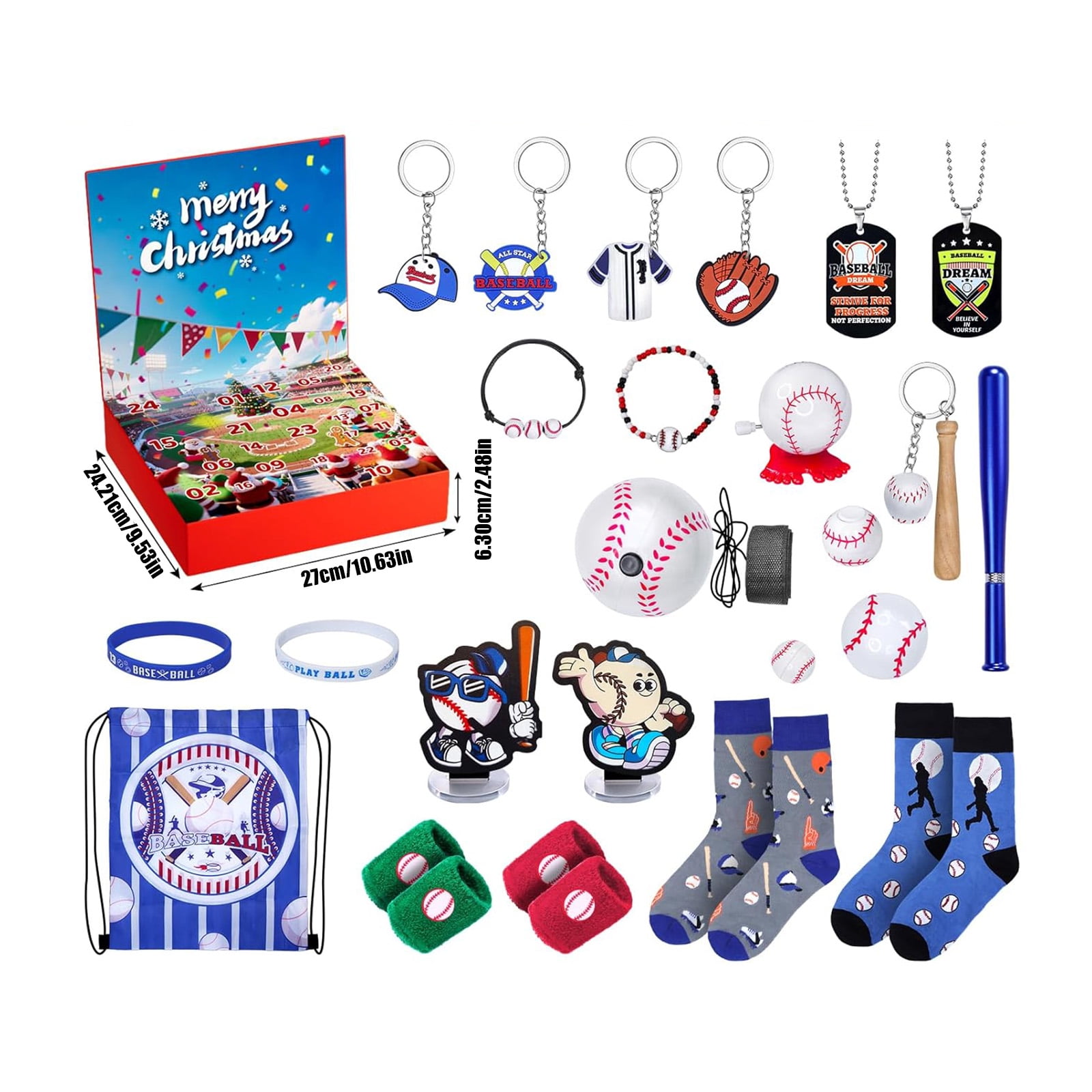 Baseball Christmas Advent Calendar 2025, Team Mascots Countdown ...