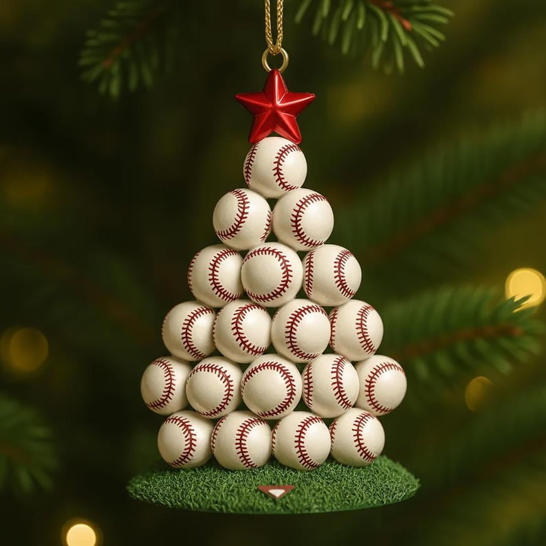 Baseball Christmas Ornament 2025 – Sports Holiday Tree Decor for Young ...