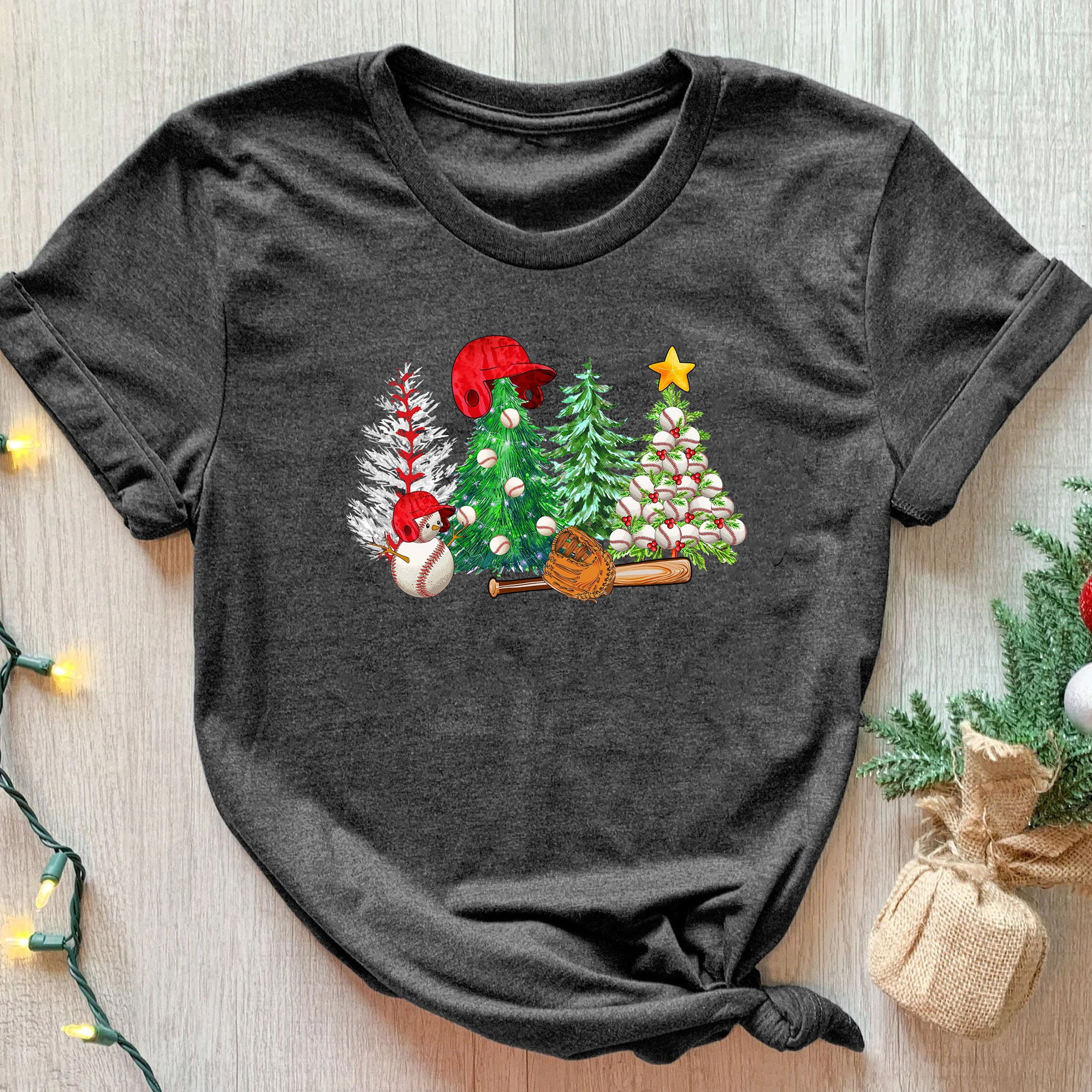 Baseball Christmas Trees Shirt,Christmas Gift For Baseball Lovers ...