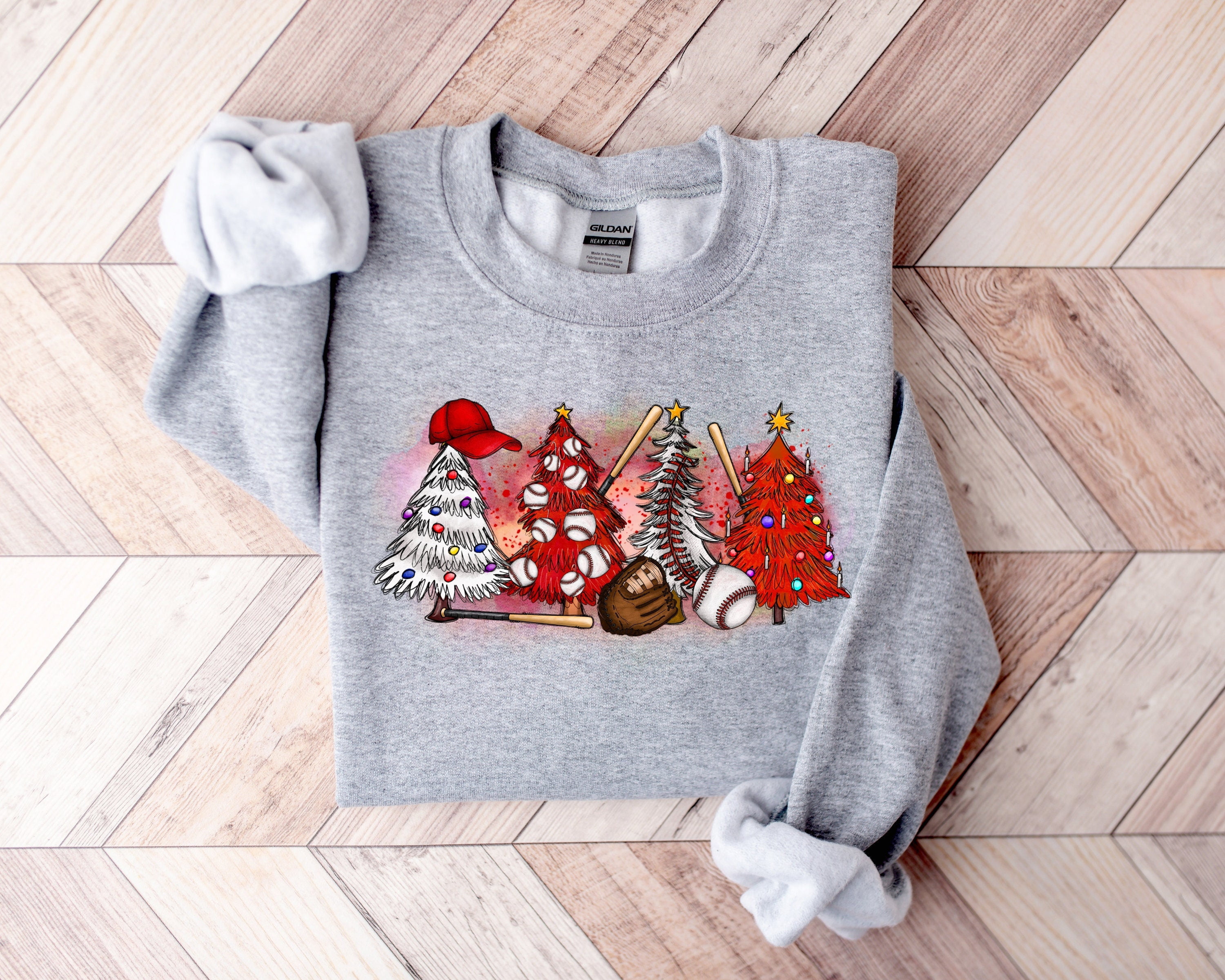 Baseball Christmas Trees T-Shirt,Christmas Family Shirt,Christmas Gift ...