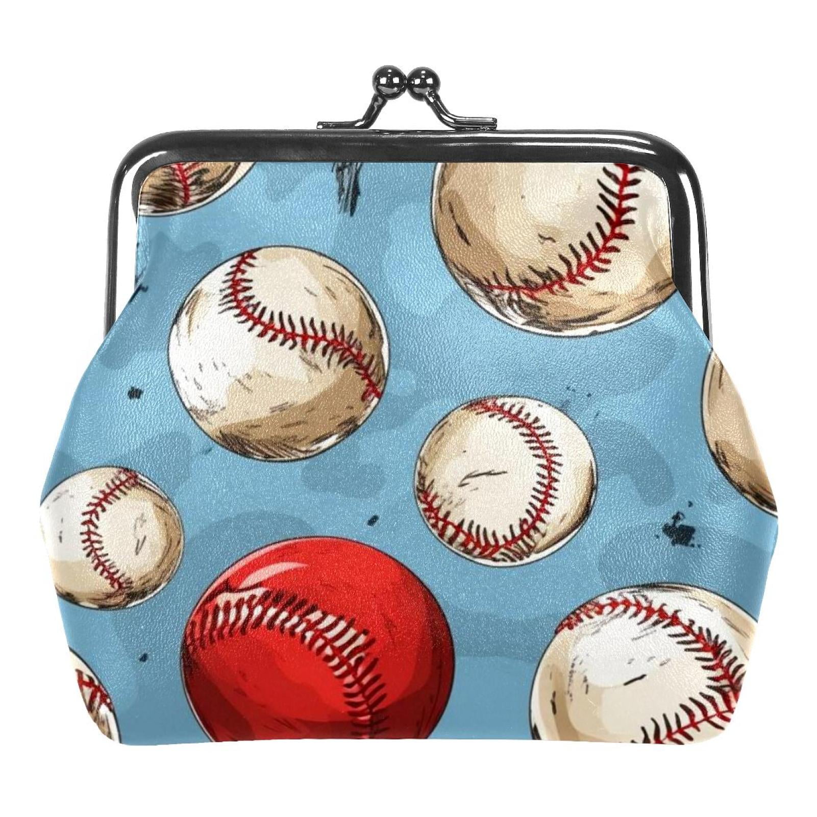 Baseball Coin Purse Kiss Lock Change Purse Vintage Trinkets Pouch ...
