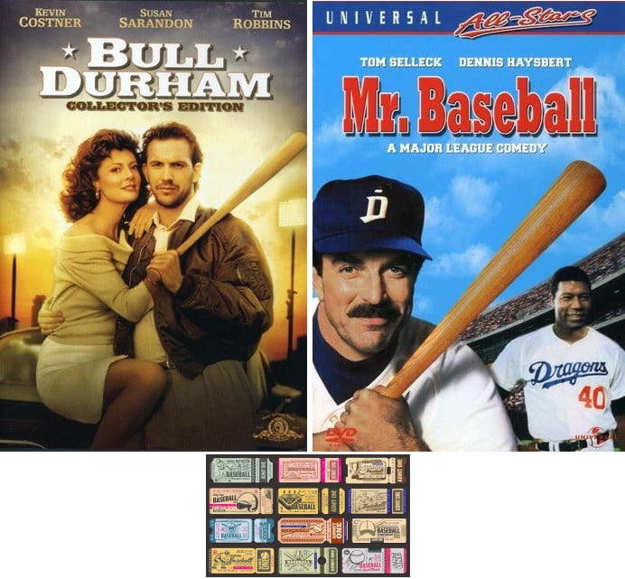 Baseball Comedy Double Feature Bull Durham & Mr Baseball 2 DVD Set ...