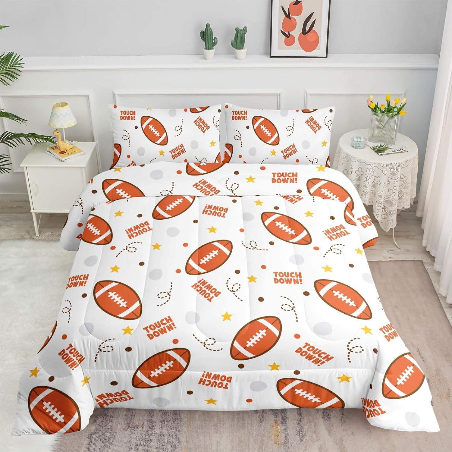 Baseball Comforter Set for Kids Teens Boys Ball Sports Player Comforter ...