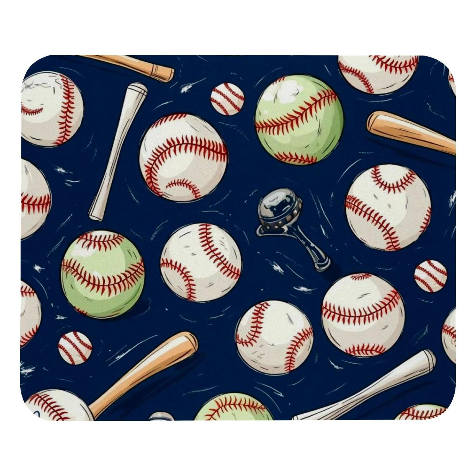 Baseball Computer Mouse Pad,Rubber Mouse Mat for Gaming, Office, Laptop ...
