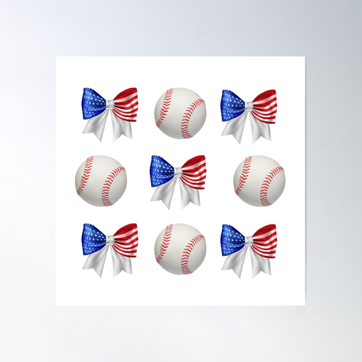 Baseball, Conquette, Usa Flag, Patriotic Poster Wall Art, Modern Wall ...