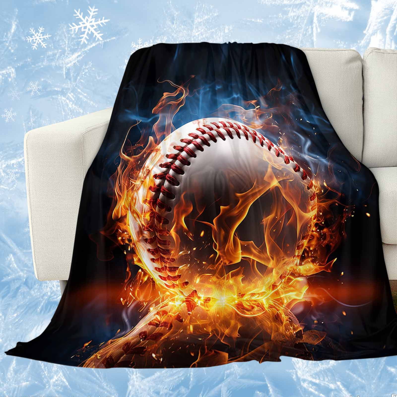Baseball,Cooling Blanket, Lightweight Breathable Summer Throw Blanket ...