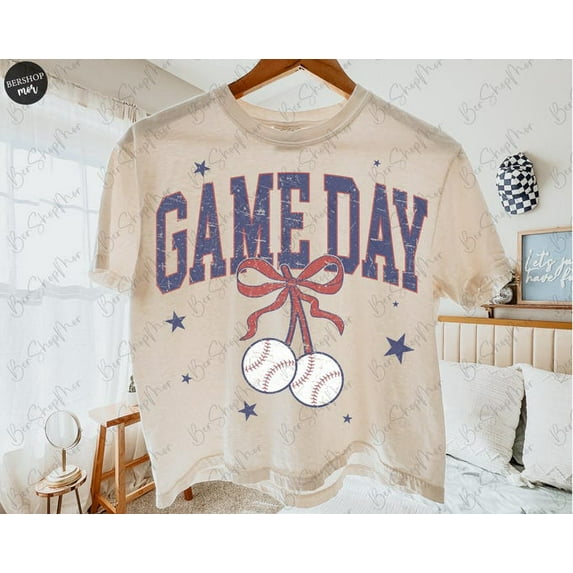 Baseball Coquette Cherries , Game Day , Preppy , Trendy Baseball Shirt ...