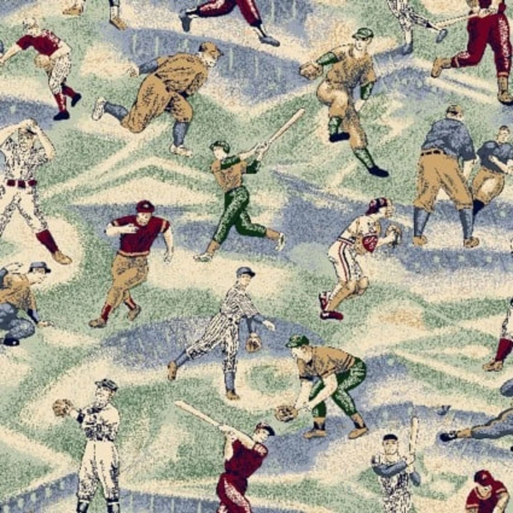 Baseball Cotton Fabric (1 Yard) - Walmart.com