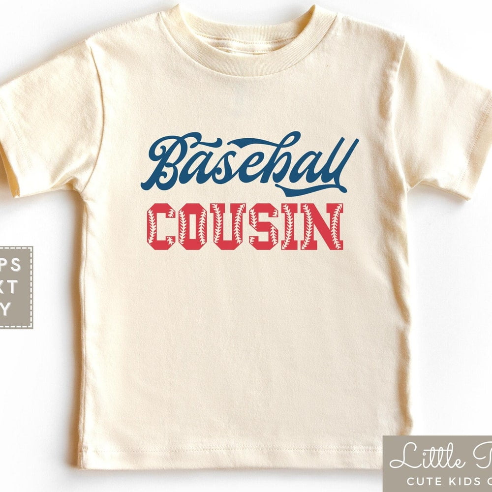 Baseball Cousin Kids Shirt, Vintage Baseball Cousin Baby Tee, Baseball ...