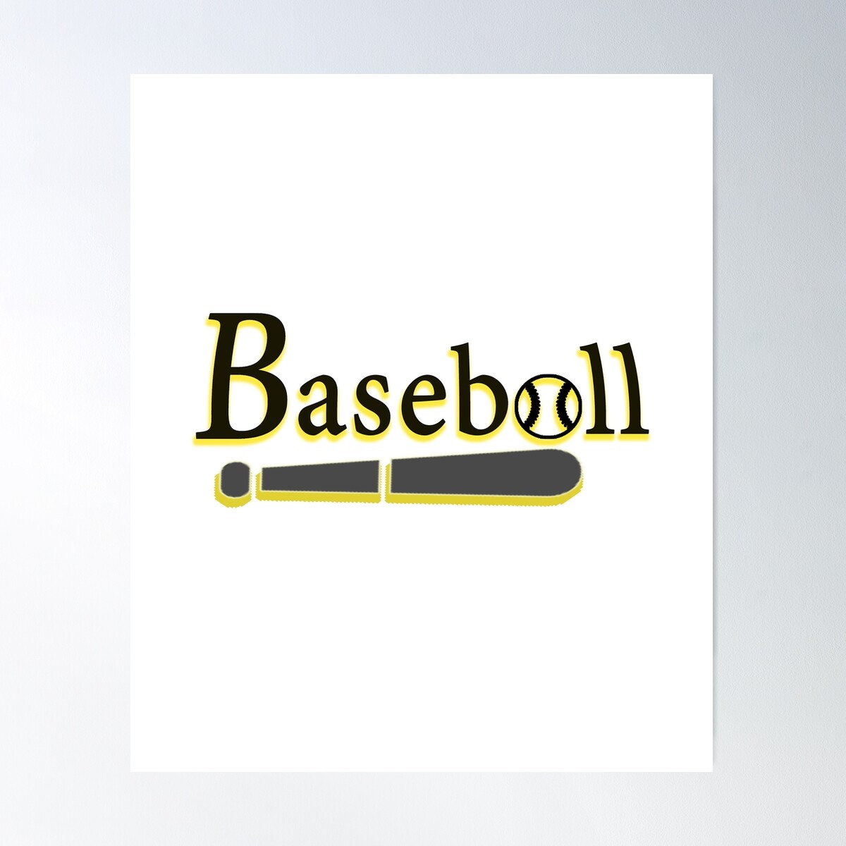 Baseball Crazy Fans Poster Wall Art, Modern Wall Decor For Living Room ...