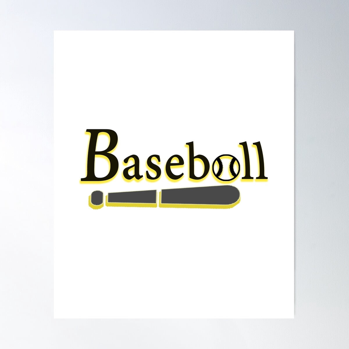 Baseball Crazy Fans Poster Wall Art, Modern Wall Decor For Living Room ...