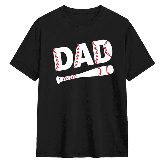 Baseball DAD Sports Style Graphic Tee for Men and Women Retro Father ...