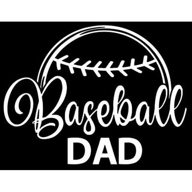 Baseball Dad - Car Window - Premium Vinyl Decal/Sticker - Walmart.com