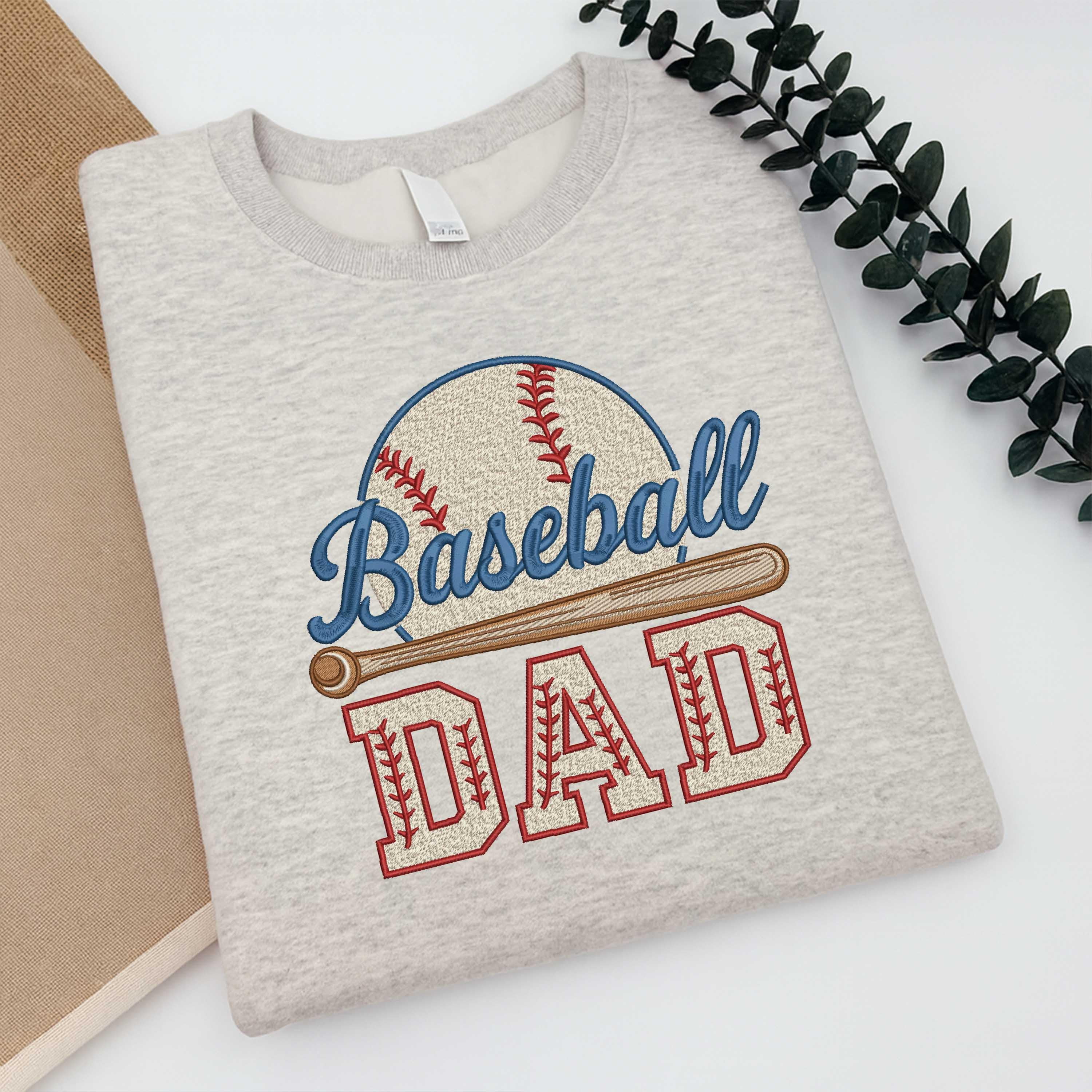 Baseball Dad Embroidery Design, Sports Dad Machine Embroidery File ...