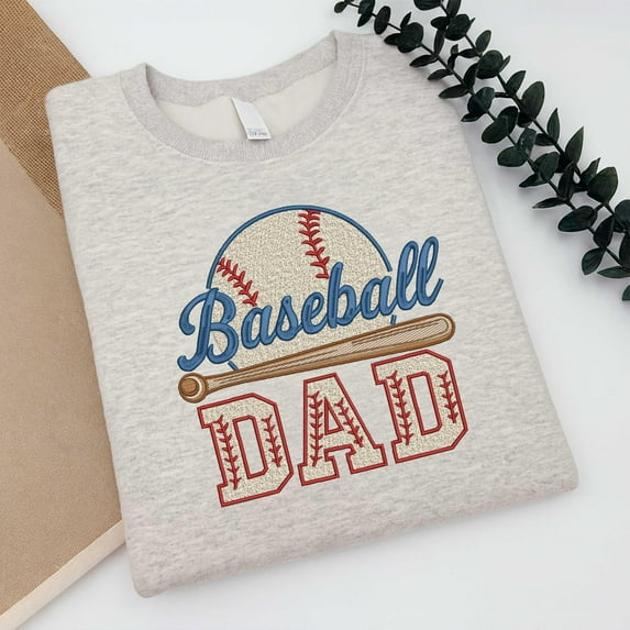 Baseball Dad Embroidery Design, Sports Dad Machine Embroidery File ...