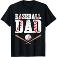 Baseball Dad Happy Fathers Day For Men Boys Kid T-Shirt - Walmart.com