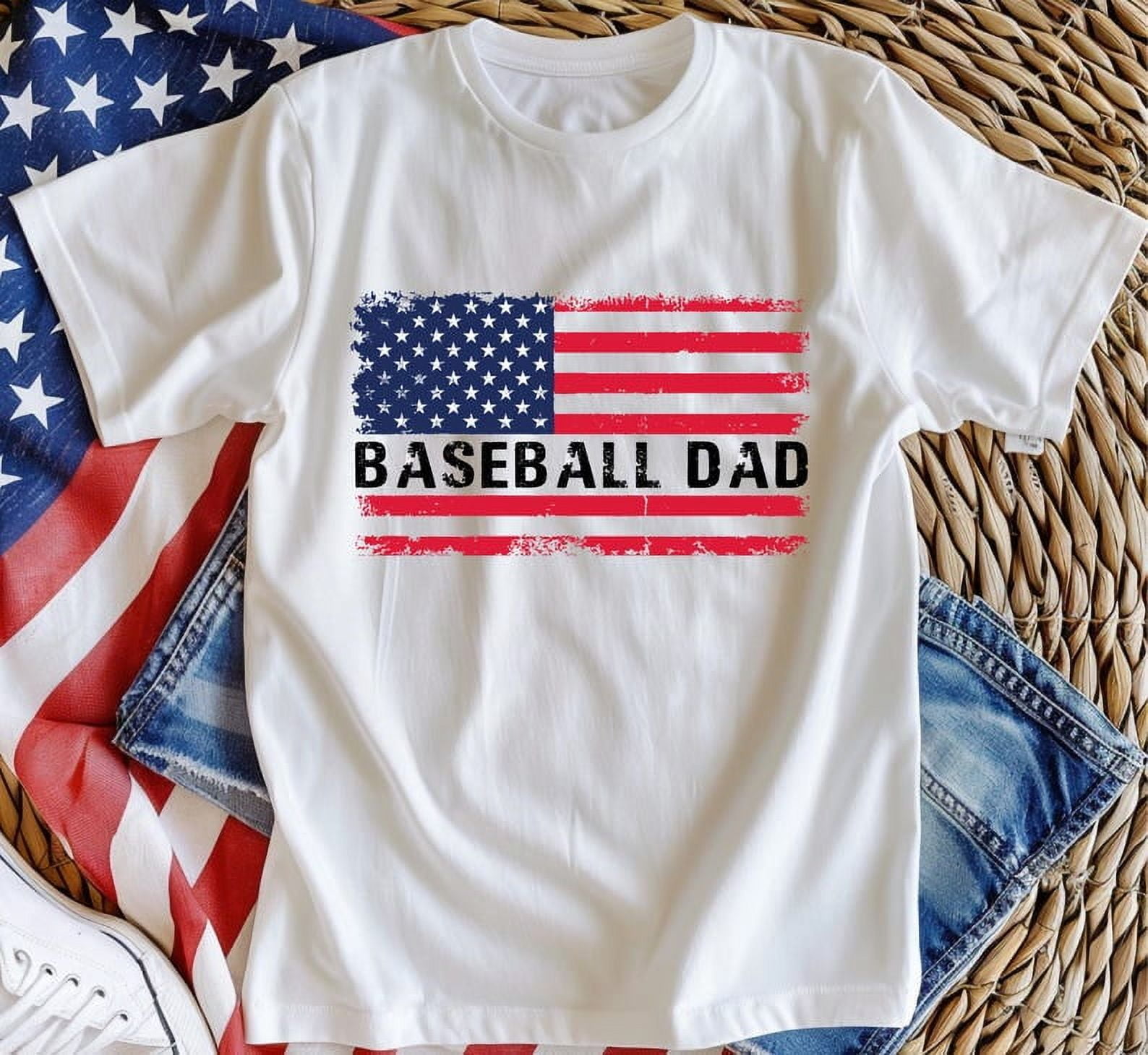 Baseball Dad Shirt, 4th of July Shirt, Father's Day Gift, Game Day Tee ...